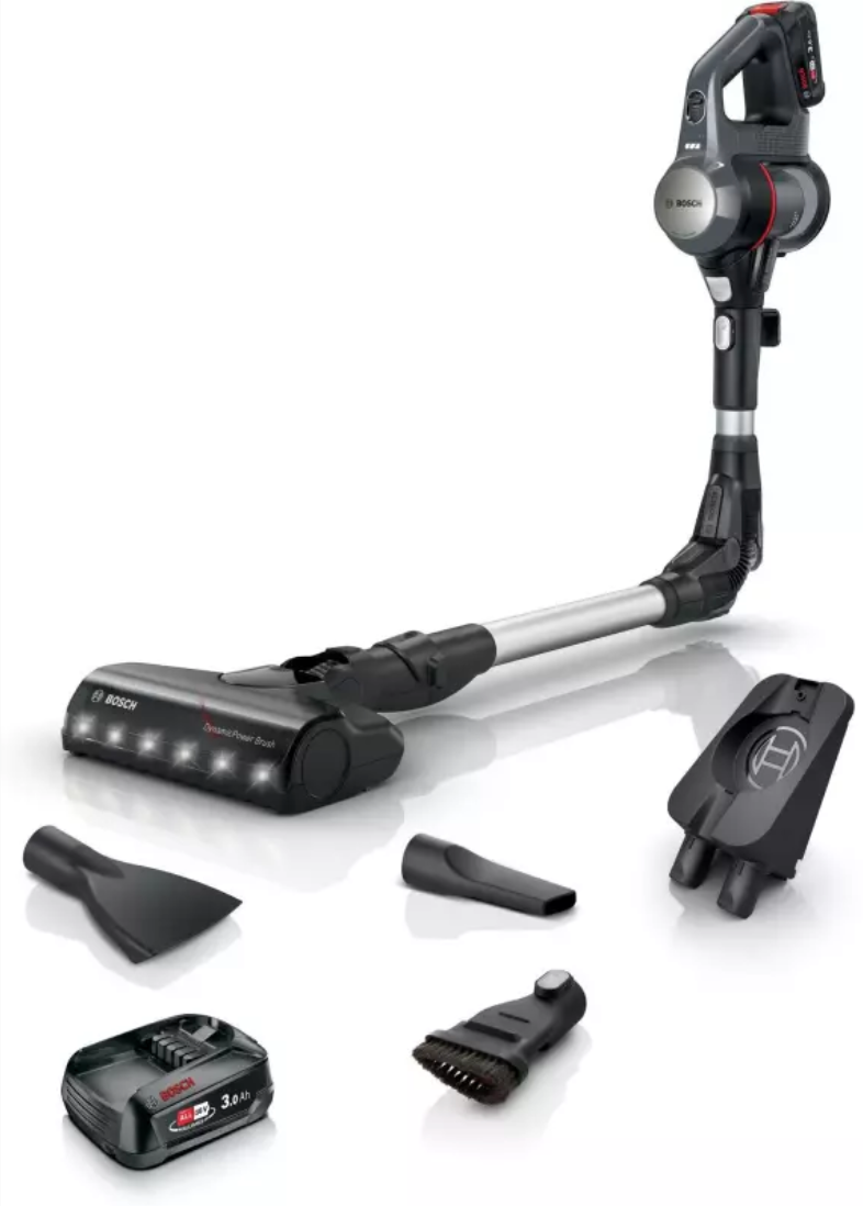 Пылесос Bosch BBS712A, с подсветкой, управление на рукоятке, Li-Ion аккумулятор, 1200 Вт