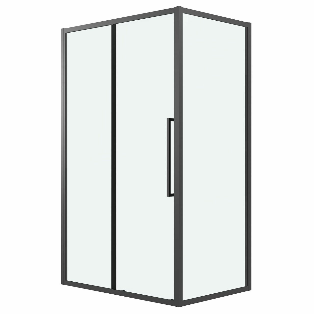 Душевое ограждение Grossman Cosmo 120. K33.02.1090.21.00 100х90х195 см черный матовый стекло прозрачное