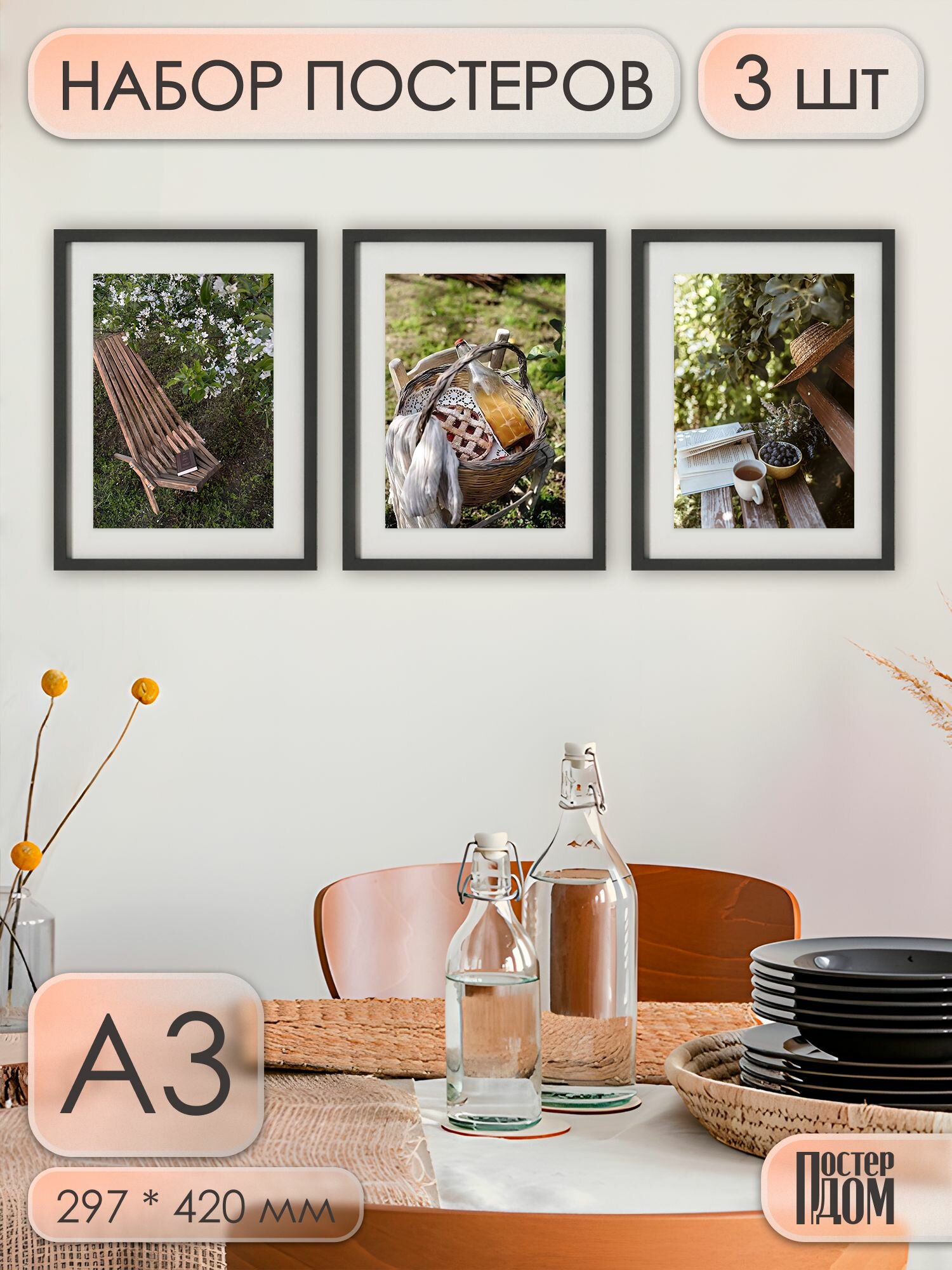 Постеры интерьерные на стену эстетика Дача