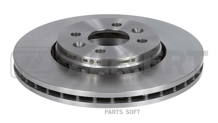 ZEKKERT BS-5214 Диск торм. перед. Renault Megane I II 96- Captur 13- Scenic I II 99- Clio II III 00- (с доп. о ()