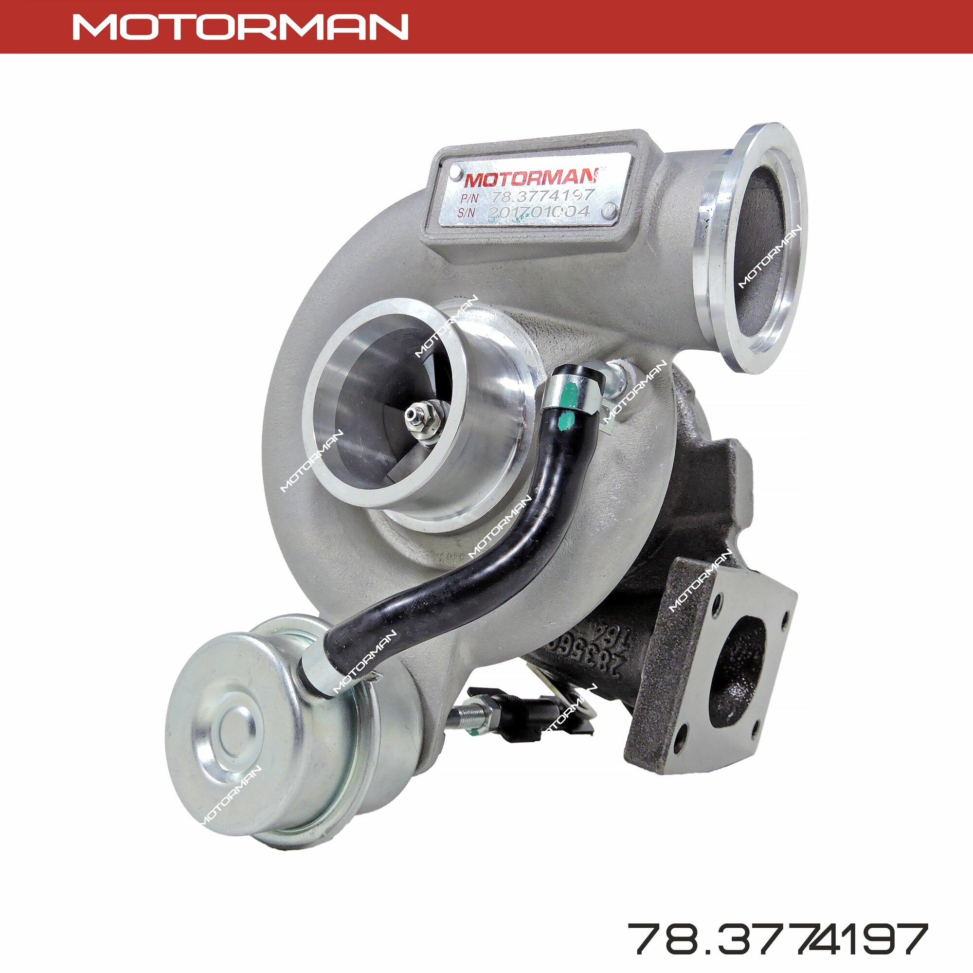 Турбина HE211W, Cummins ISF 2.8. Для Гaзeль Бизнec, Nеxt (4 отверстия)