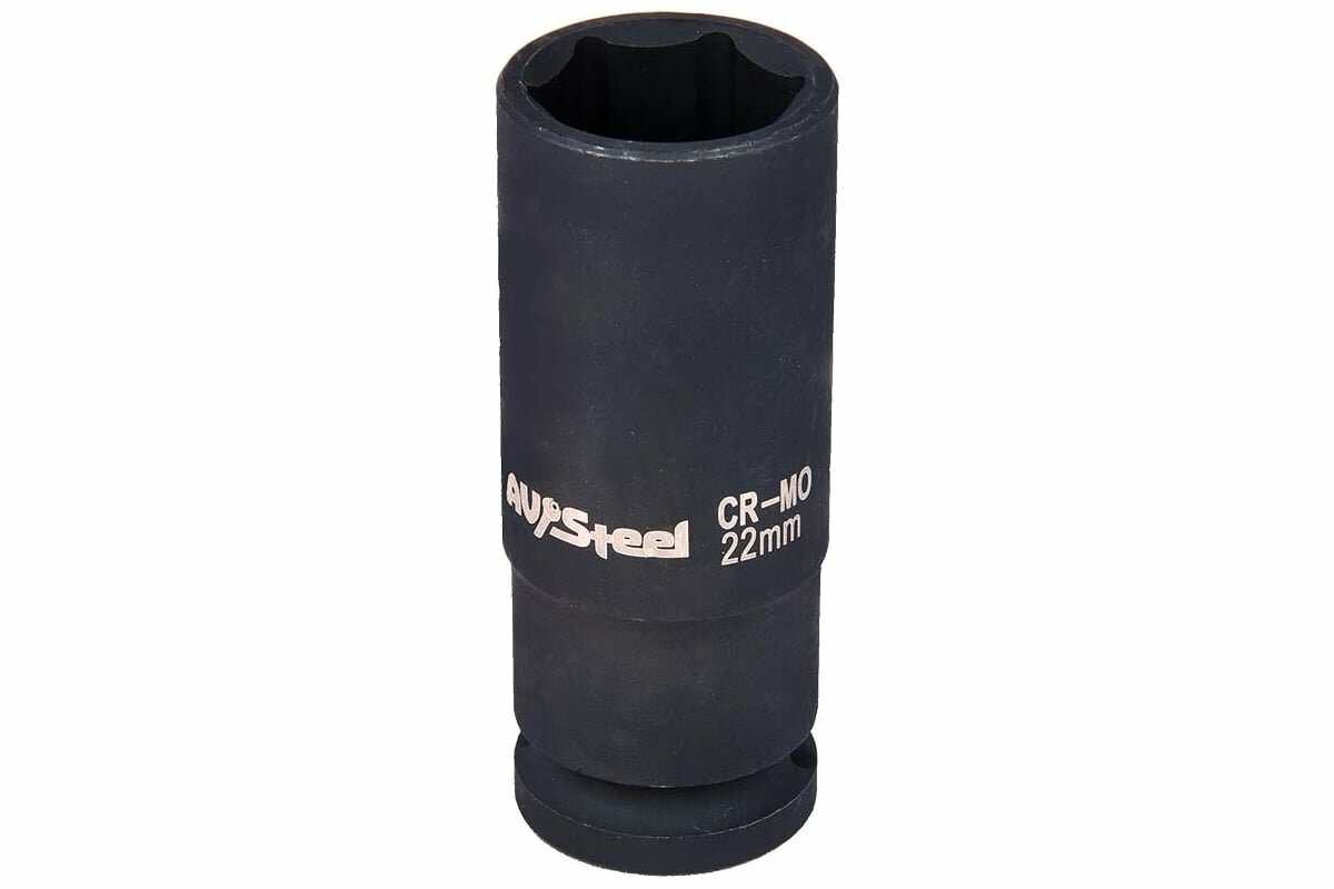 Головка ударная 1/2" шестигранная удлиненная 22мм "AV Steel"