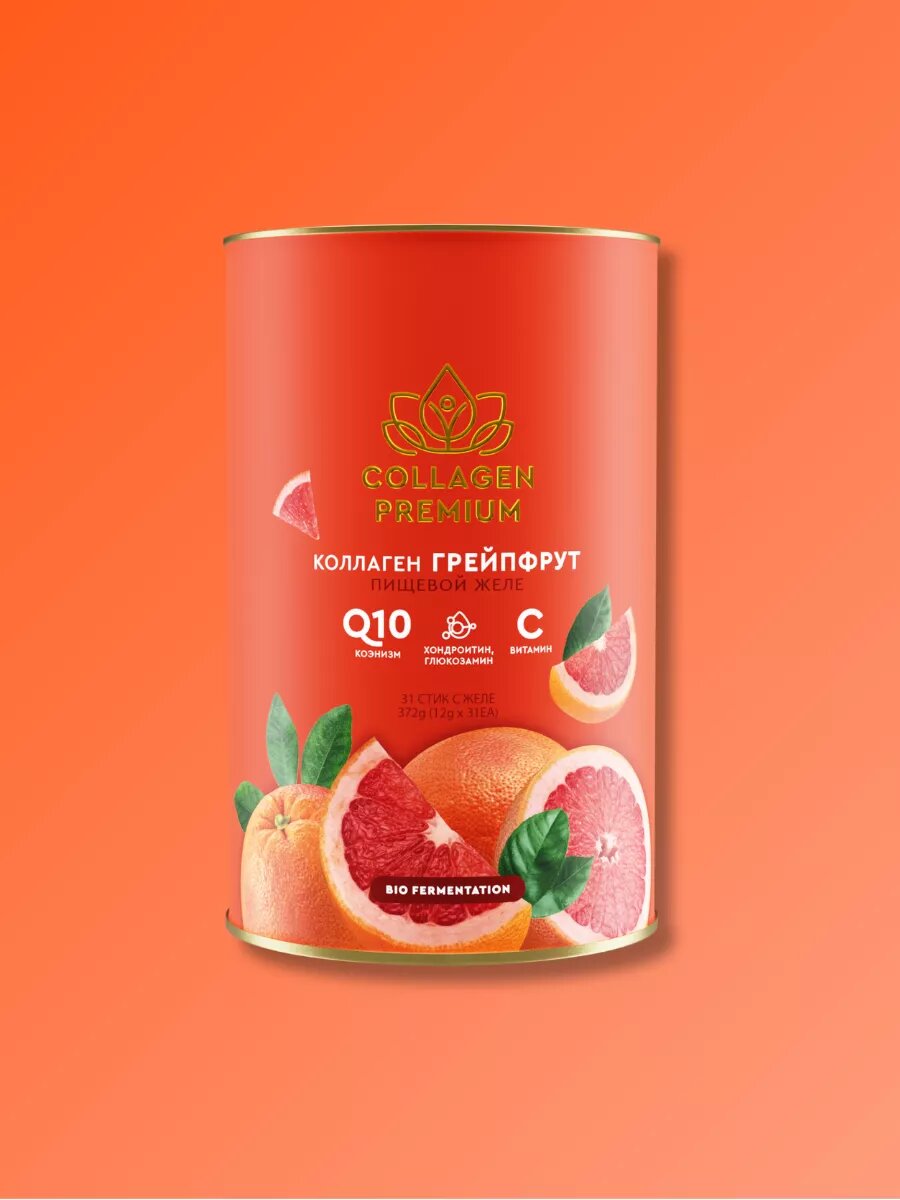 Коллаген в стиках Вита Лонго Premium грейпфрут 372 г