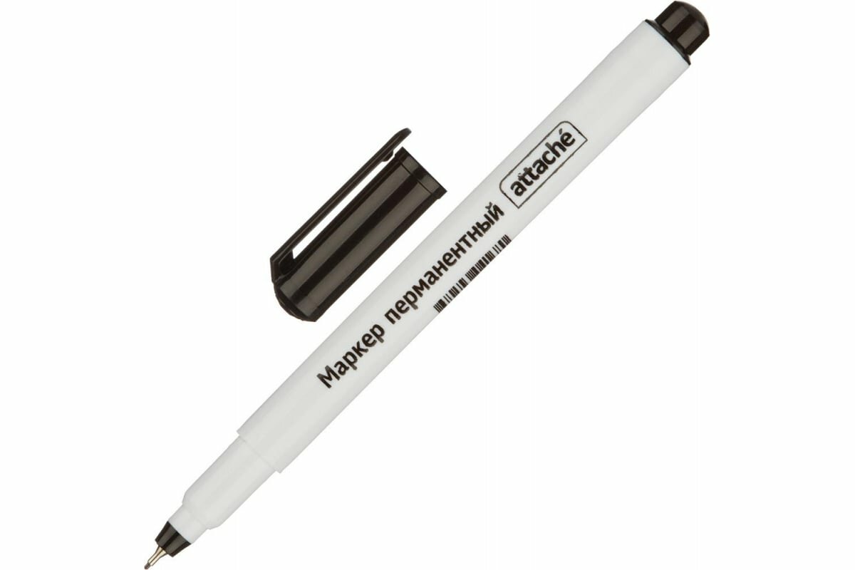Attache перманентный маркер черный 0.5 мм 954118 для письма и рисования на бумаге