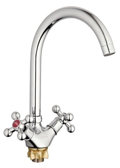 Смеситель G.lauf QTZ4-A856, для кухни, поворотный излив, хромированный