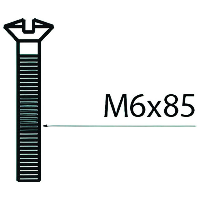 Винт для выпуска нержавеющий М6х85мм