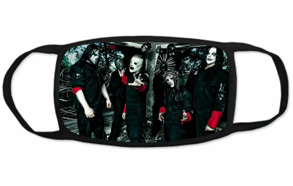 Маска защитная тканевая на лицо Slipknot, Слипнот №6, Детская - 18 на 10 см