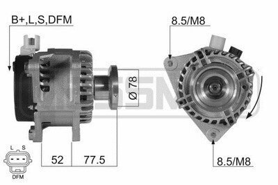 Генератор ford focus ii 105a 04-