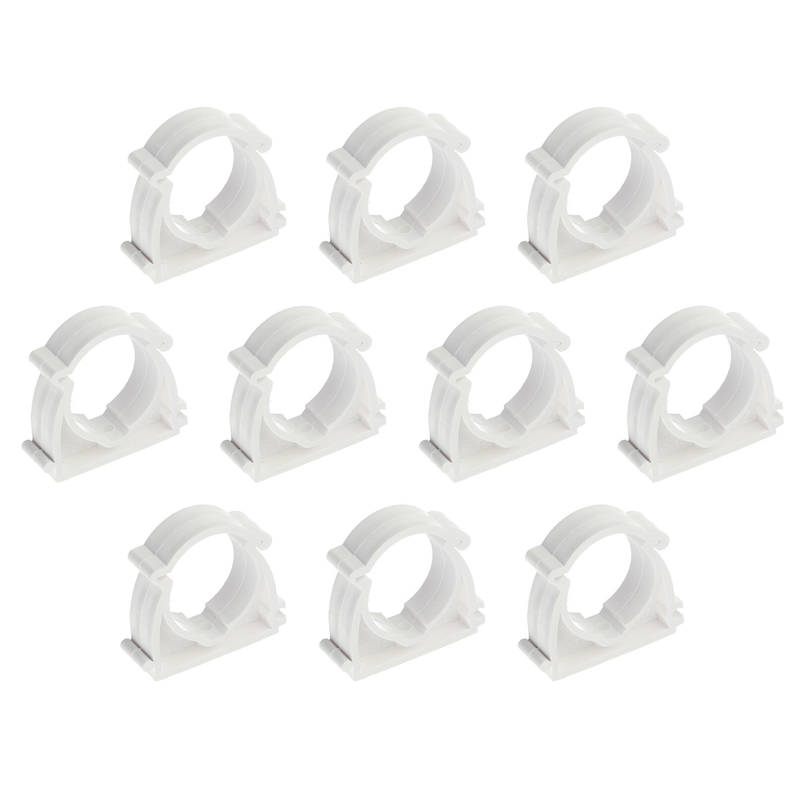 Фиксатор 32 мм для полипропиленовых труб с защелкой (10 шт.)