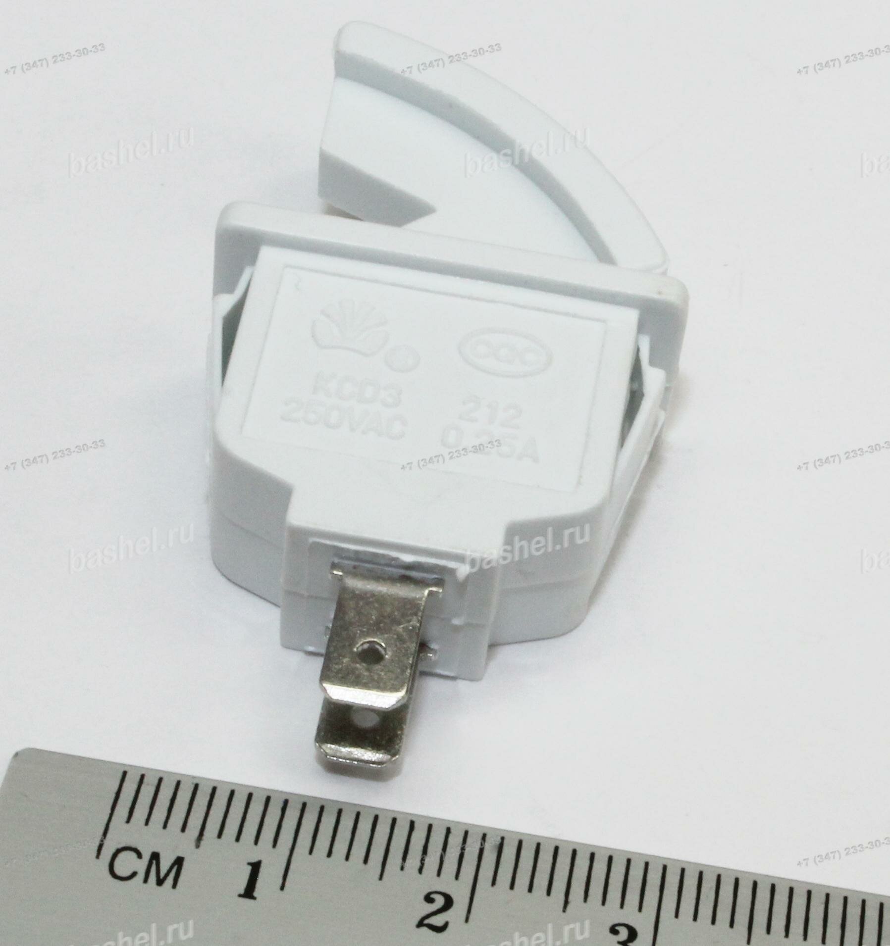 Кнопка для холодильника KCD3, 0.25A/250V, NC