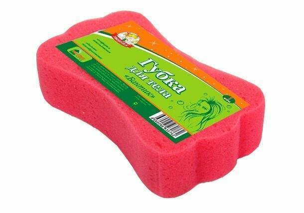 Губка для тела (поролон, фигурная) Бантик MPU0762/Умничка