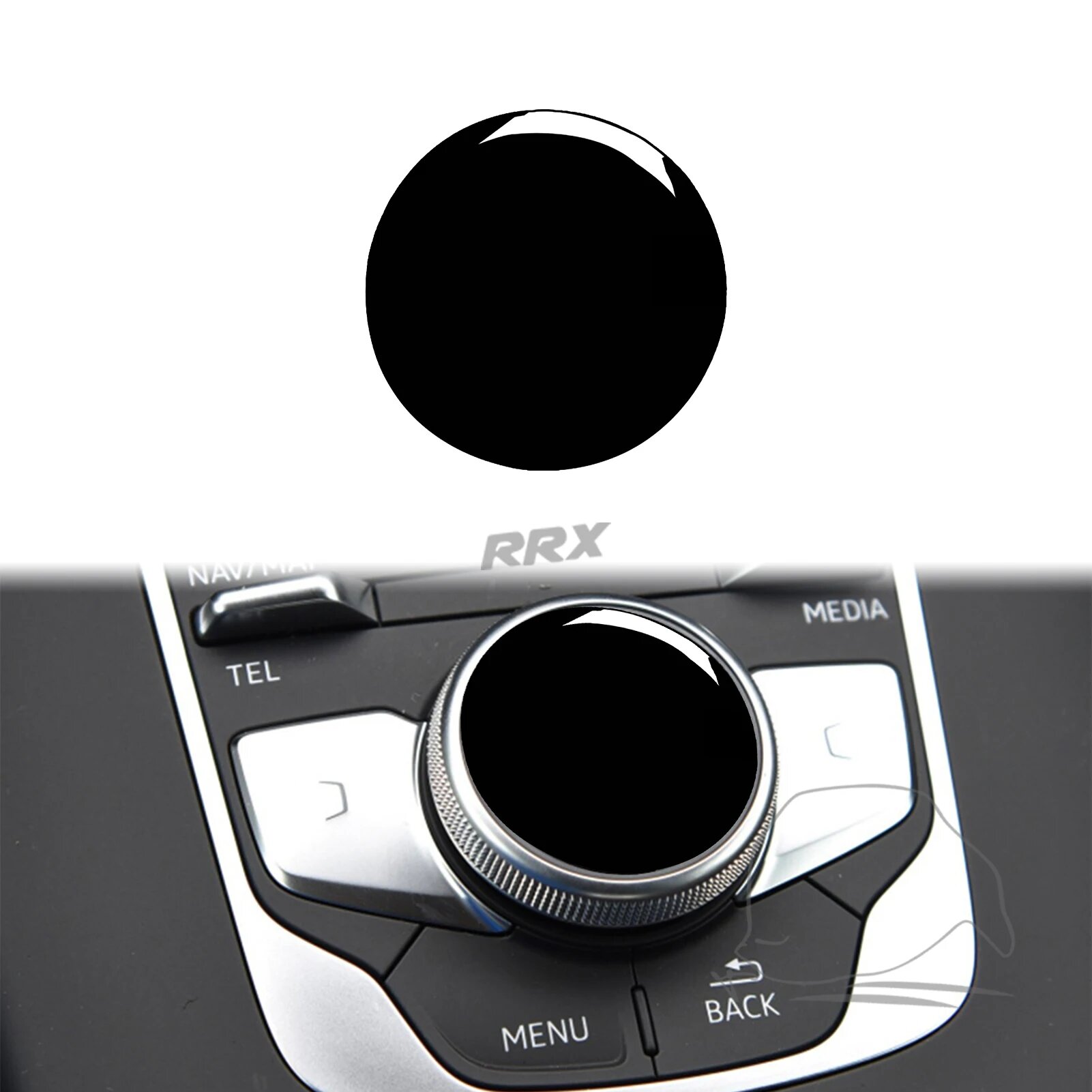 Для Audi A3 S3 8V 2014-2019автомобильные аксессуары из кованого углеродного волокна, Black plastic