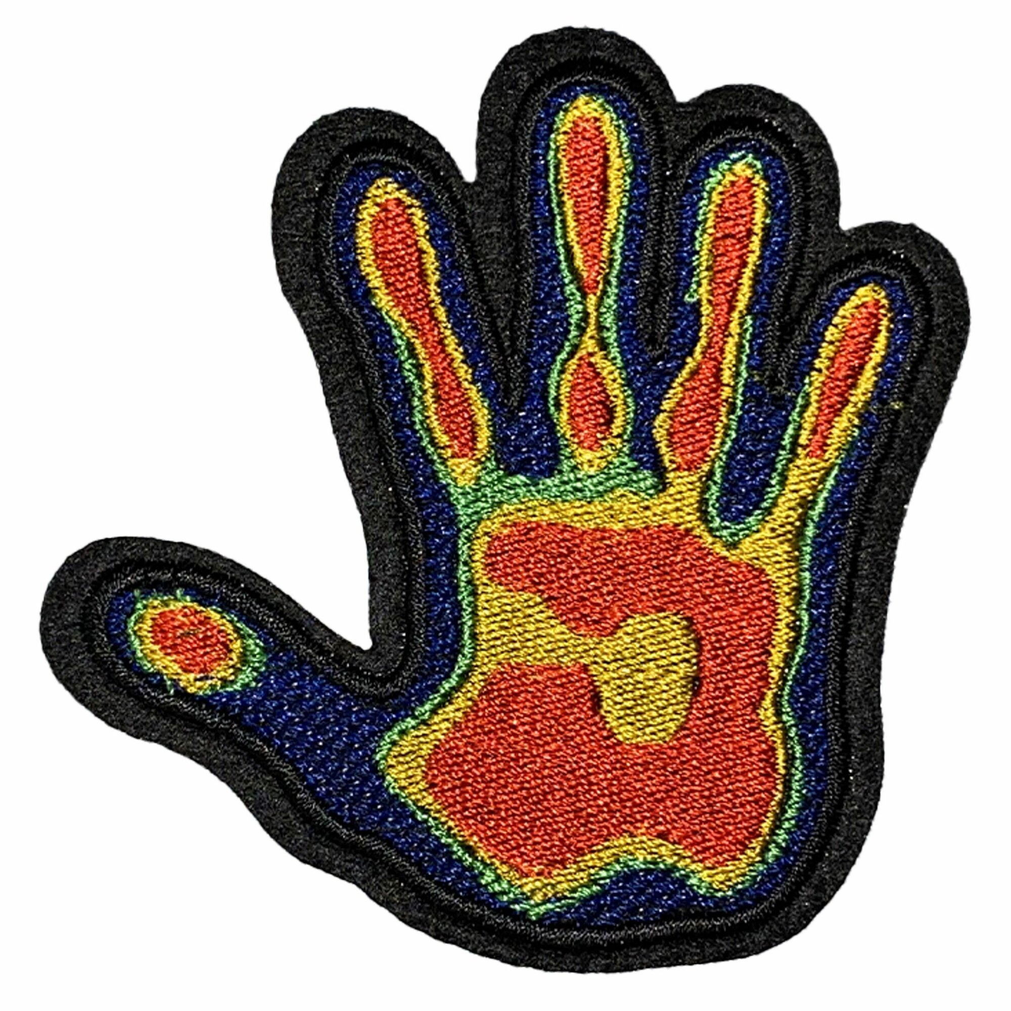 Нашивка, шеврон, патч (patch) Рука тепловизор, размер 7,8*4,3 см