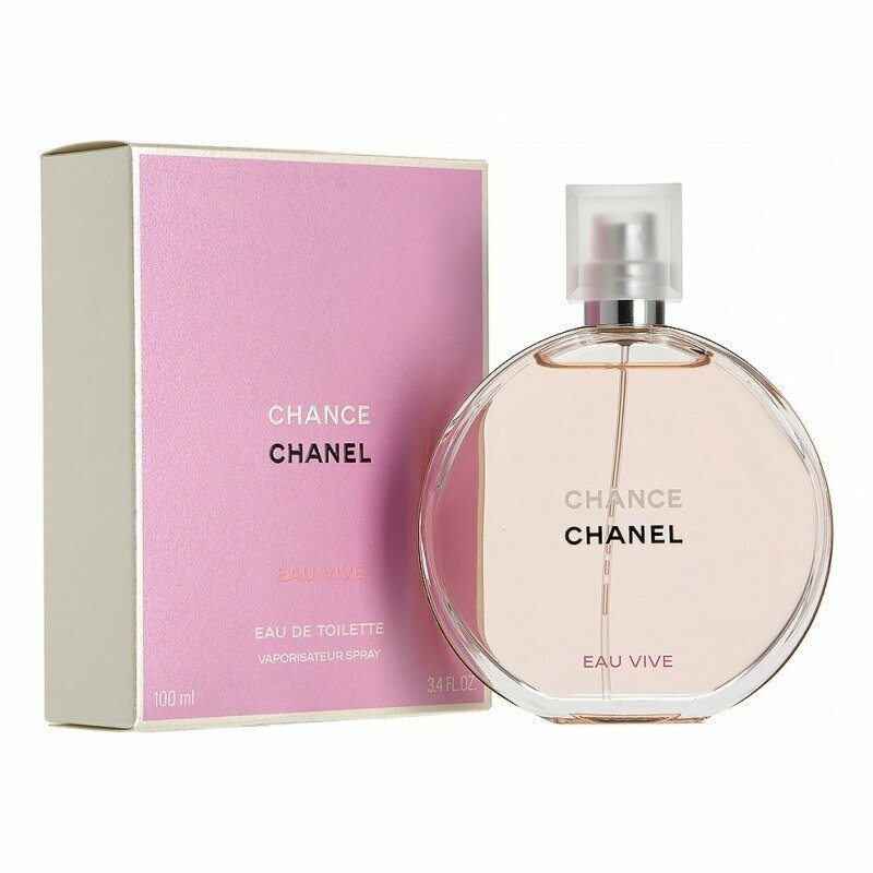 Женская туалетная вода Chanel "Chance Eau Vive", цветочно-древесно-мускусный аромат, 100мл