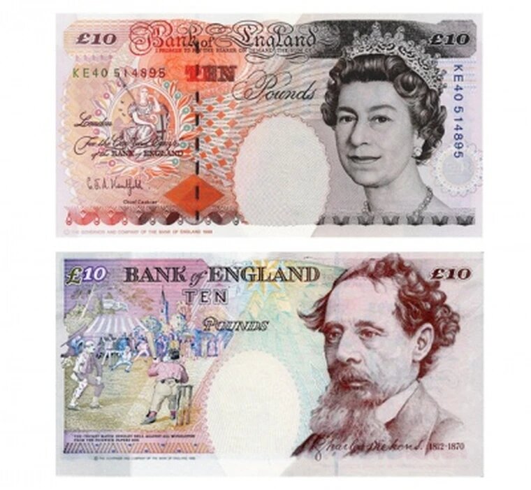 10 фунтов 1993 Великобритания, банк Англии, сувенирная копия, банкноты и купюры редкие коллекционные