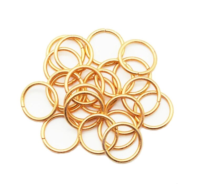 Промзвено золотистые кольца медалей 20 мм диаметр, цена за 10 штук сувенирная копия, ордена медали и награды