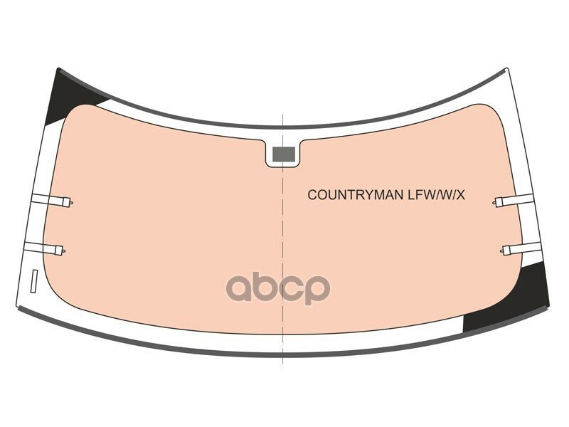 Стекло лобовое (Обогрев полный/ Датчик дождя/ Молдинг) Mini Countryman Cooper 10-14 XYG арт. COUNTRYMAN LFW/W/X
