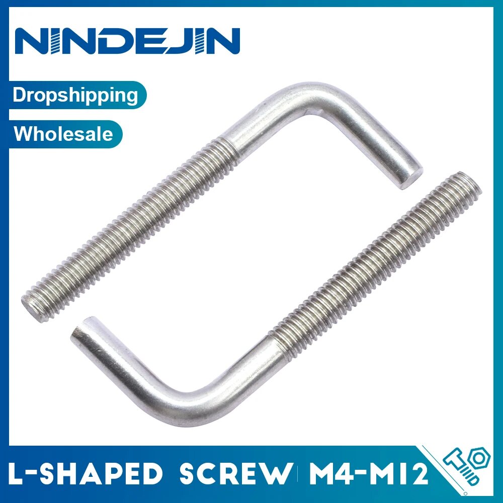 NINDEJIN Анкерные болты из нержавеющей стали M4-M12 M6x150mm 2pcs