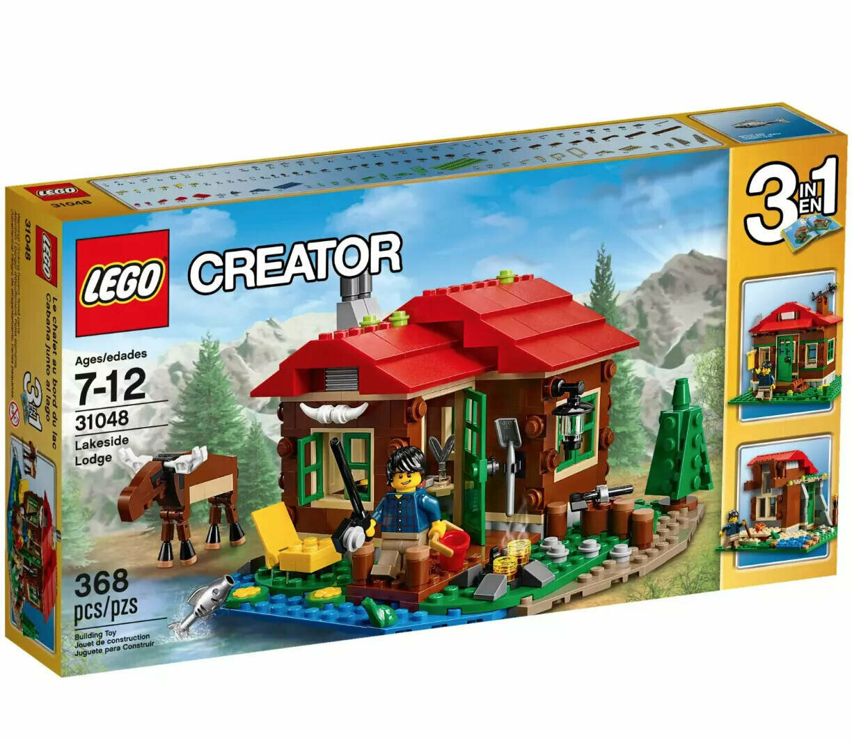 Конструктор LEGO Creator 31048 Домик на берегу озера, 368 деталей, от 7 лет, 2016 год