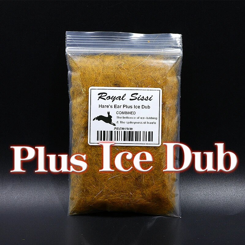 Royal Sissi Комбинированная наживка Hare's Ear dub Plus ice Dubbing Autumn gold