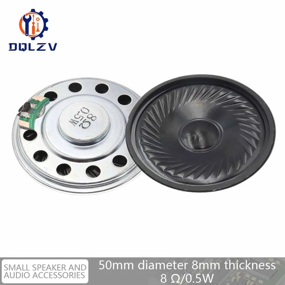 Мини-динамик DQLZV 50mm, 8 Ом, 0.5W, 3шт