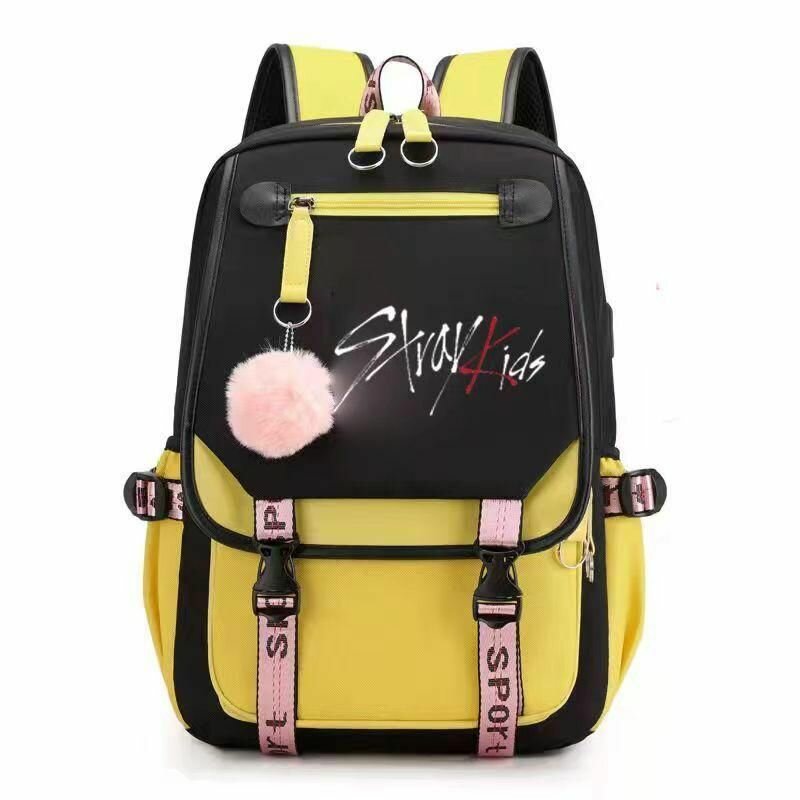 (Super Hot)Stray Kids - тот же стиль Сумка с двумя плечами Shoulder Backpack-fertwse