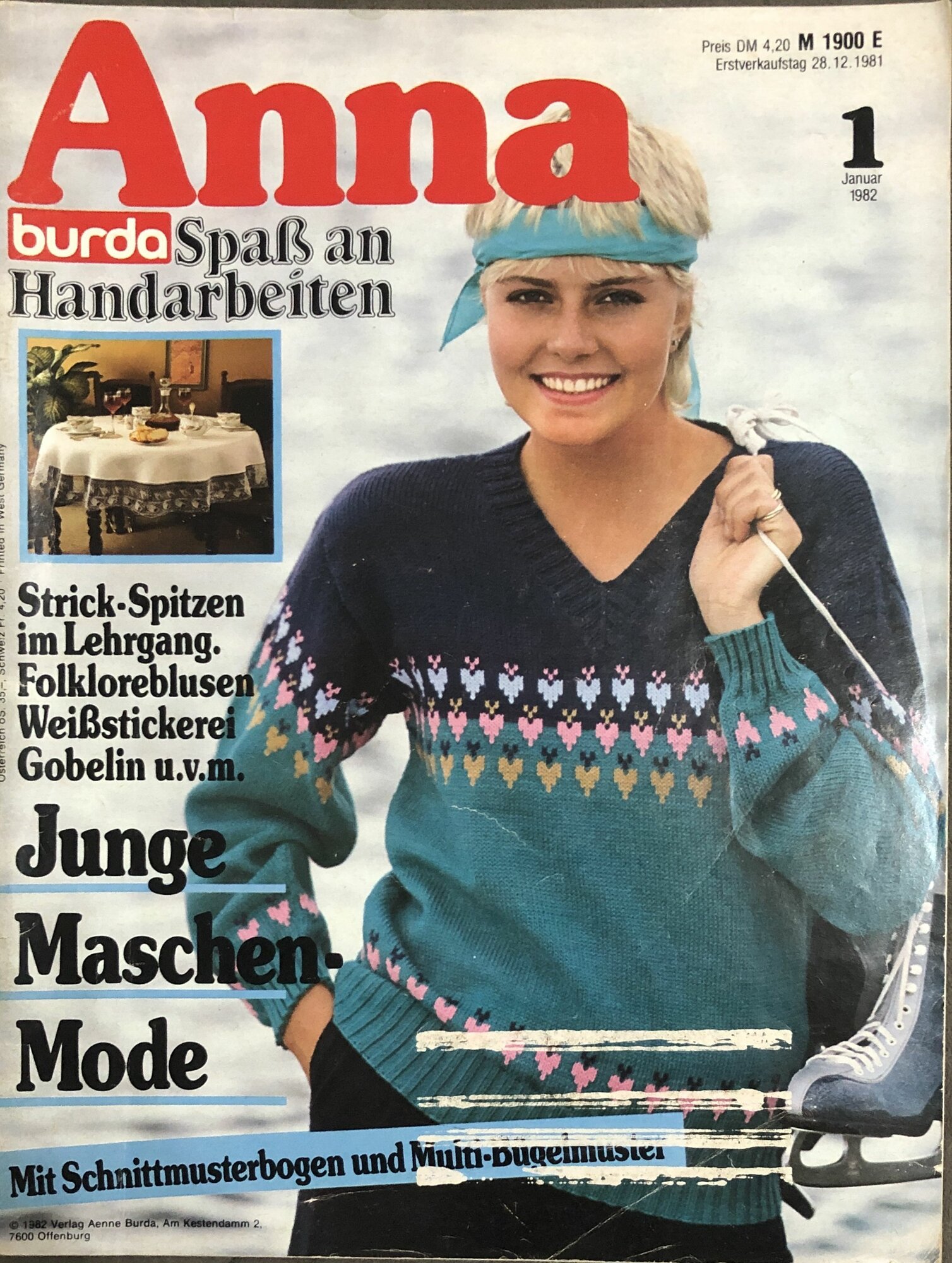 Журнал по рукоделию Анна/Anna на немецком 1 1982 № 42