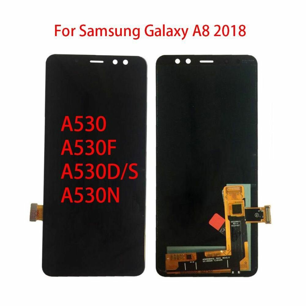 (TFT) Дисплей для Samsung Galaxy A8 (2018) A530F A530S A530N Дисплей для в сборе с тачскрином Чёрный
