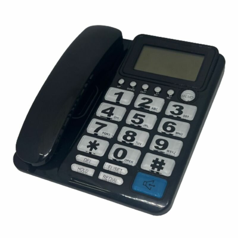 Абонентский телефон с функцией Caller ID - черный