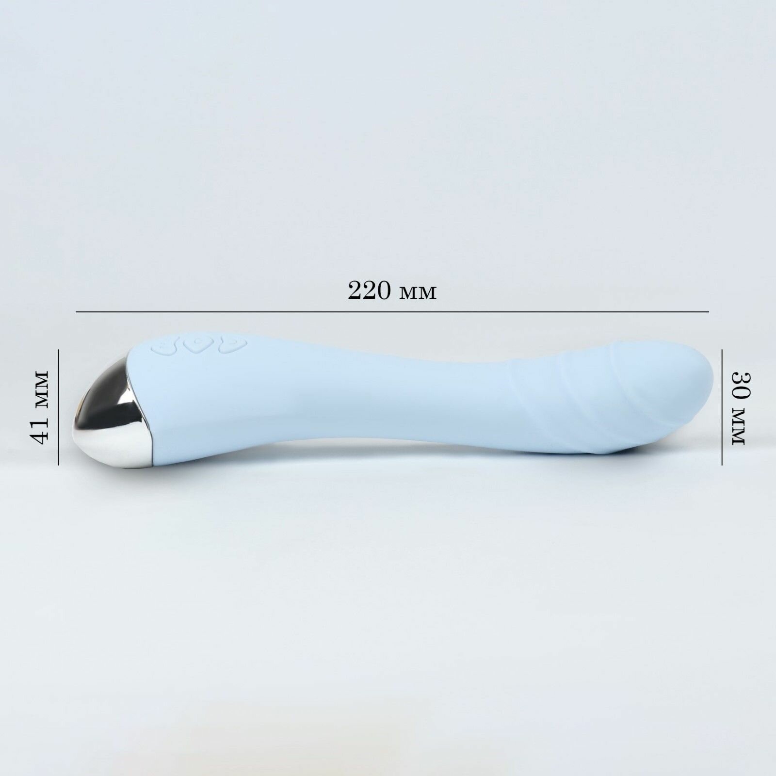 Вибратор массажный, 10 режимов, 223 см, ЗУ USB