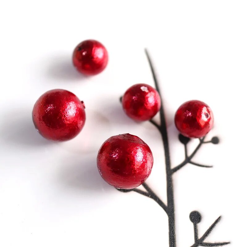 Жемчуг японский хлопок белый розовый золотисто-серый фиолетовый 6-20 мм Бордовый, 10mm 10 pcs, red