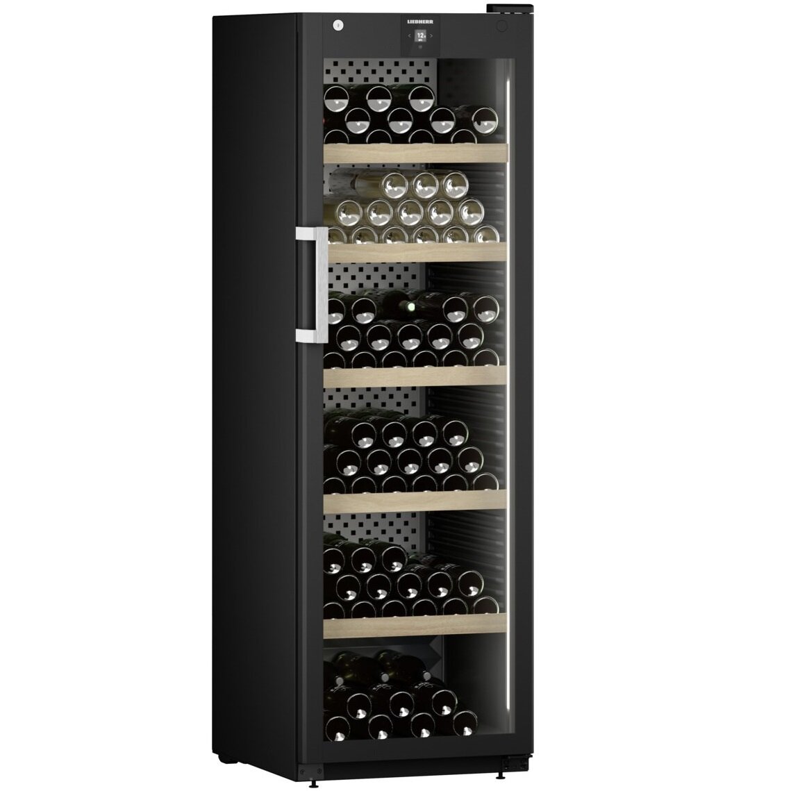 Винный шкаф однокамерный Liebherr WPbli 5231 вместимость: 229 бутылок, черный