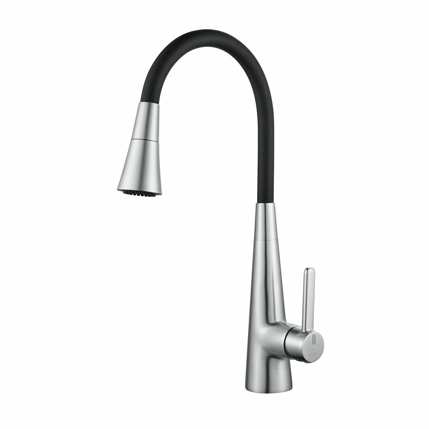 Смеситель для кухни с гибким изливом и режимом "душ" Rose R2RE13QDL, сатин