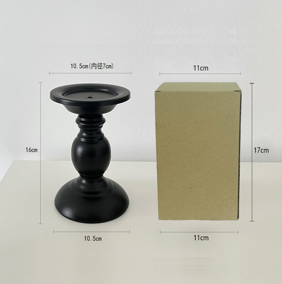 Подсвечник "Кованое железо", американский, черный, 16см