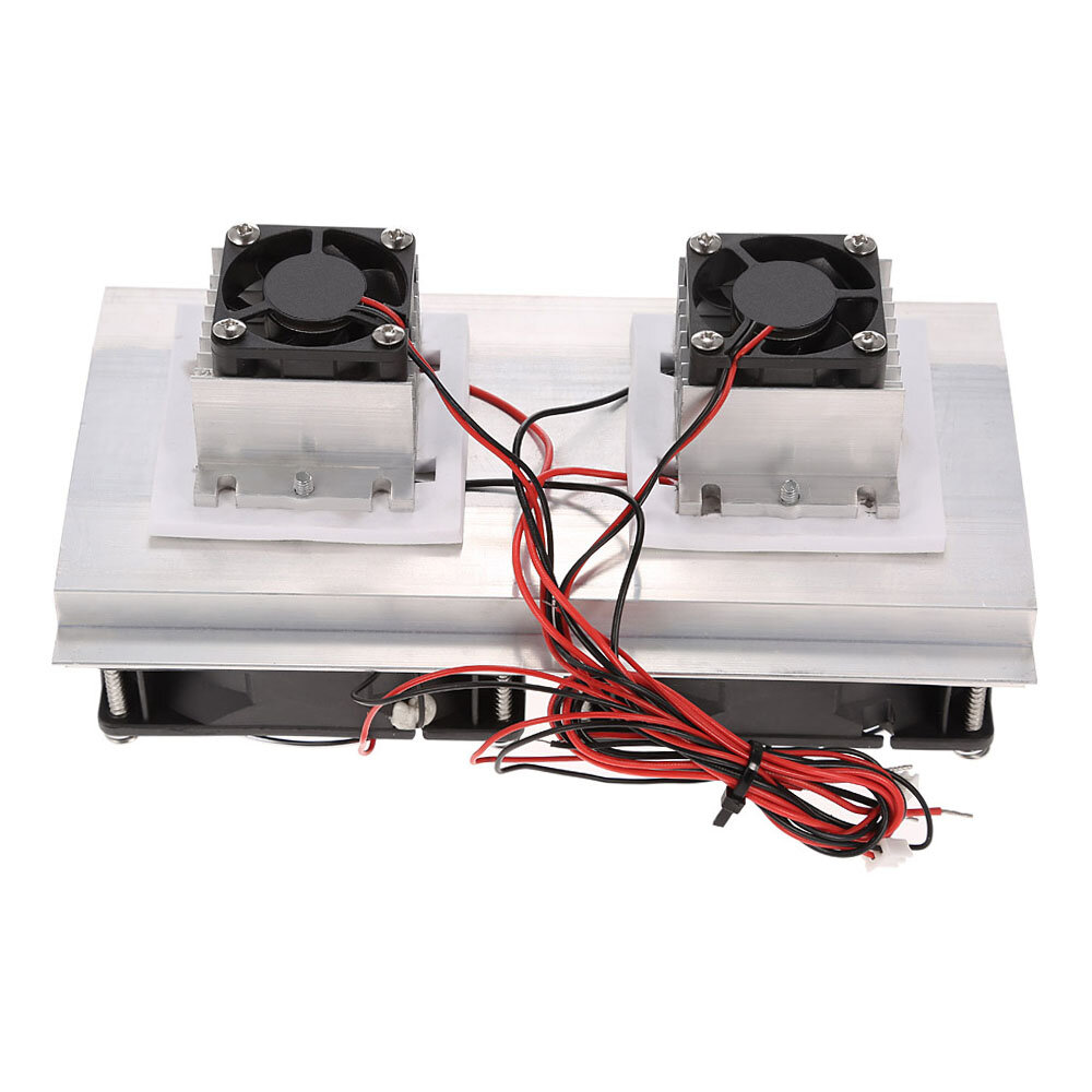 Термоэлектрическая система охлаждения Пельтье, комплект полупроводникового охладителя, большой радиатор, модуль холодопроводности, двойные вентиляторы