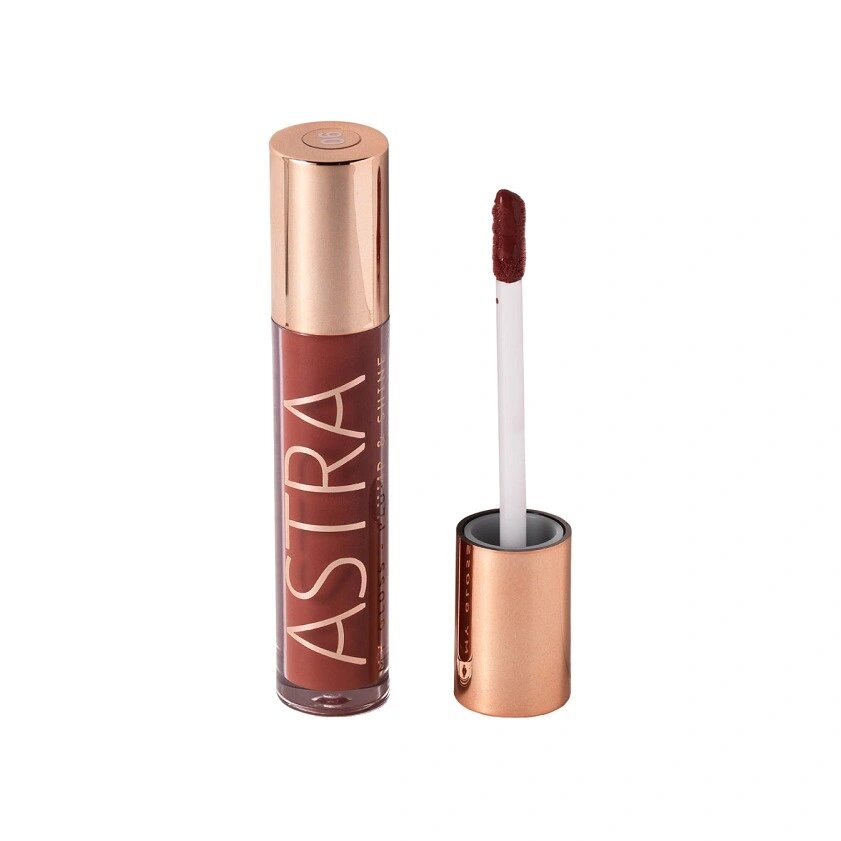 Astra Make-Up - Блеск для губ My gloss plump & shine, 06 розово-коричневый