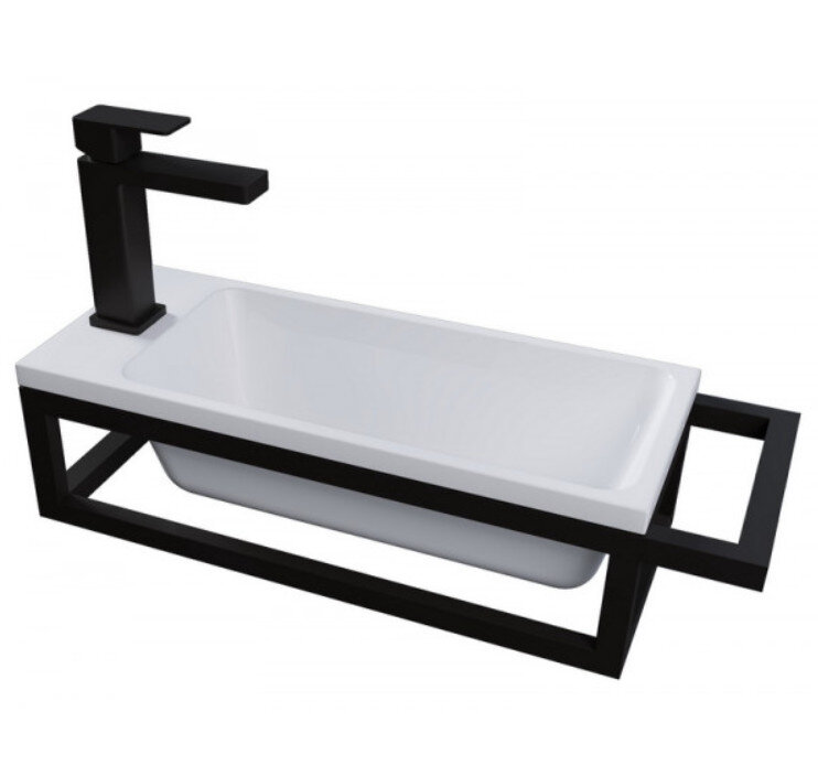 Консоль с раковиной Grossman Метрис-50 с правым полотенцедержателем