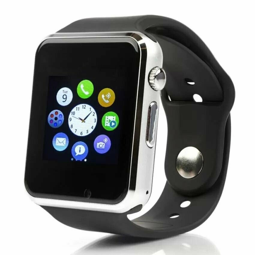 Умные часы XPX Smart Watch A1, черно-серебристые