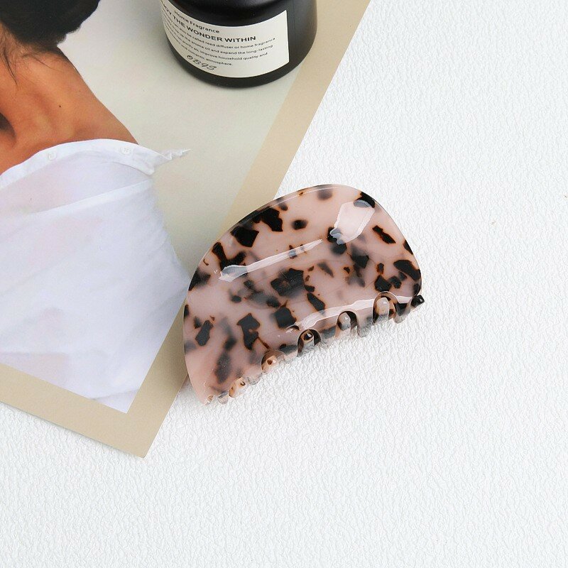 Зажим для волос "Тюльпан", леопардовый узор