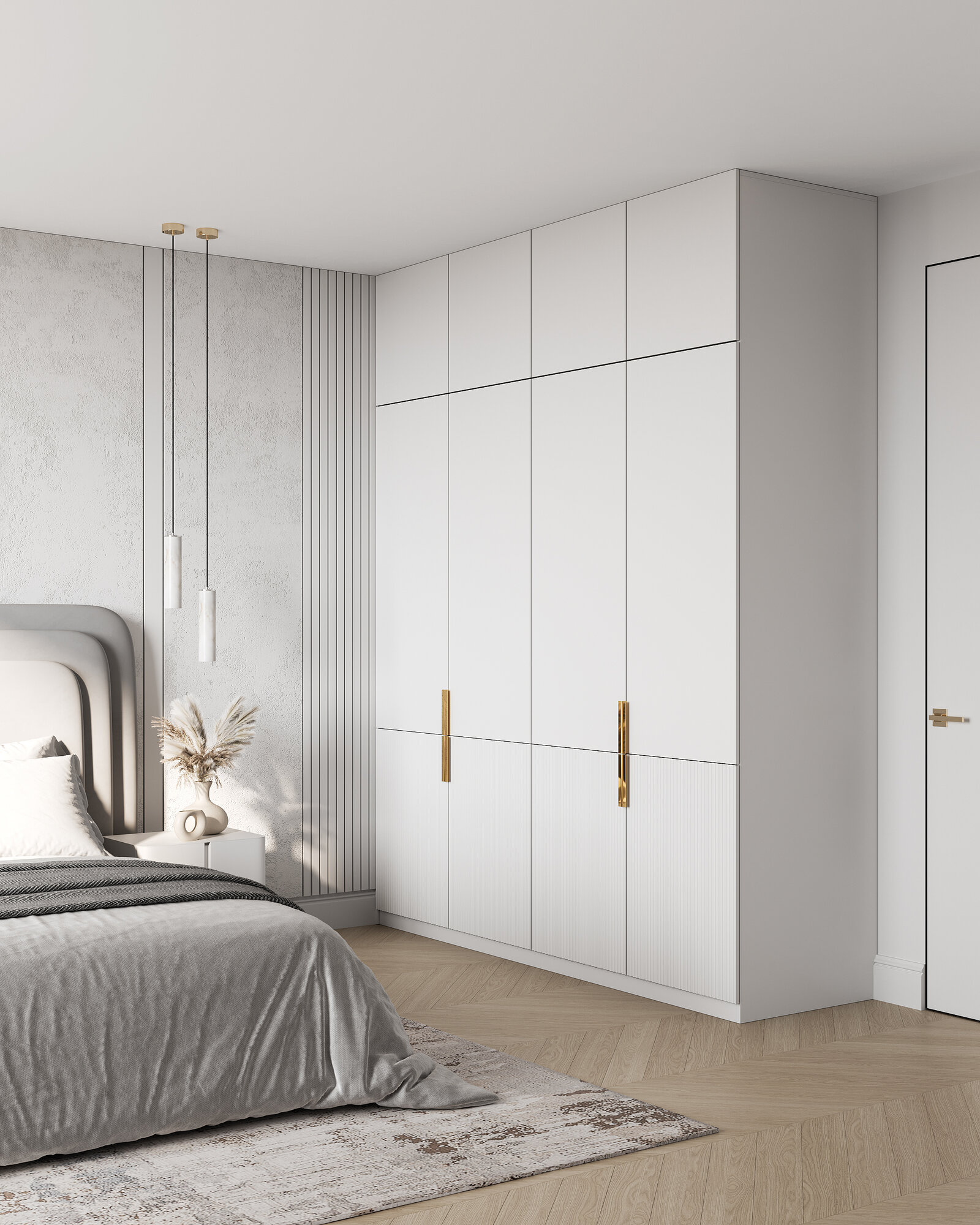 Шкаф в спальню Николь W4