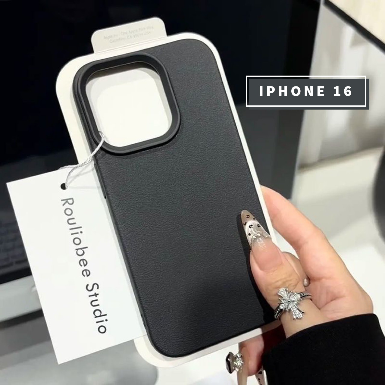 Чехол на айфон 16 черный удобный- Чехол iPhone 16 черный