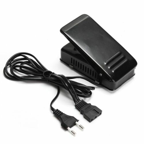 Педаль ШвейТорг, для бытовых электродвигателей, с сетевым шнуром, черная