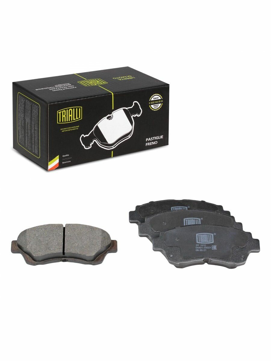 Колодки тормозные дисковые передние TRIALLI PF1910 для а/м LEXUS ES, TOYOTA CAMRY/CELICA