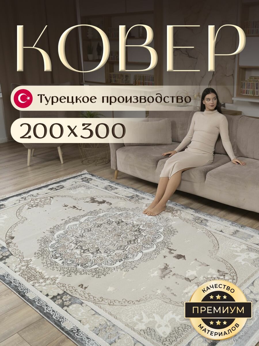 Ковер для комнаты на пол 200х300 см BARKS
