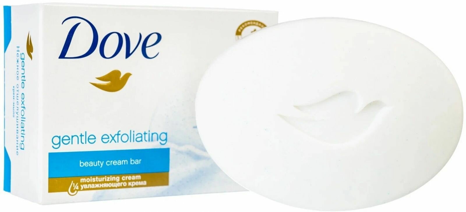 Крем-мыло Dove "Нежное отшелушивание", голубое, 135 г