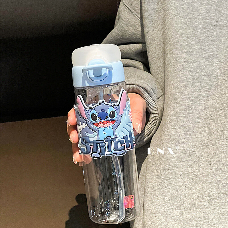 Детская пластиковая кружка для воды Stitch из тритана, летняя, термостойкая, для школьников, специальная кружка