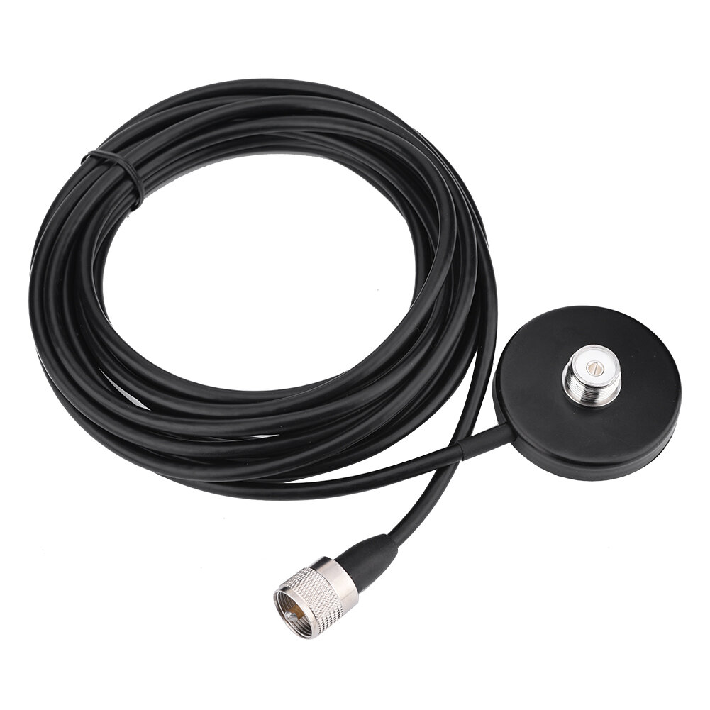 Магнитное автомобильное крепление антенны на крышу с коаксиальным кабелем 5 м, разъем UHF male
