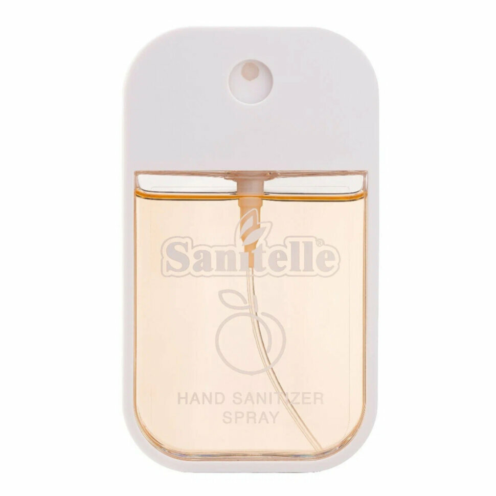 Антисептик для рук спиртовой (80%) 42 мл, SANITELLE (Санитель), "Персик", санитайзер, 0042-СП-ЕА-П, 29 штук, 701926