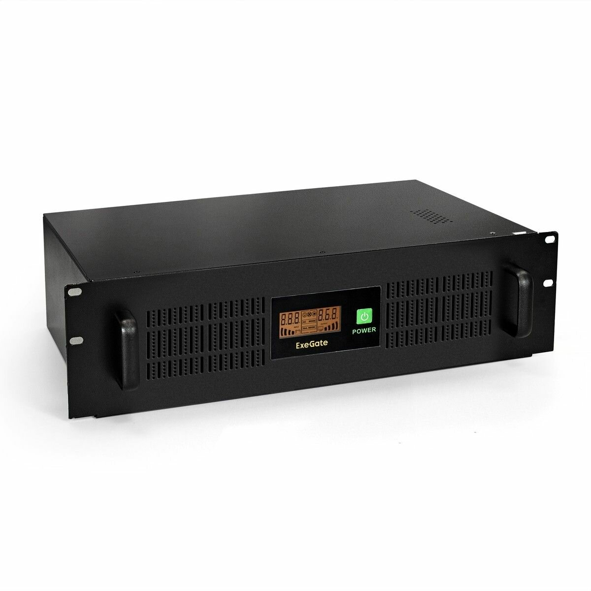 ИБП ExeGate ServerRM UNL-1500 LCD AVR, 1500 ВА/900 Вт, 3 розетки CEE7, 3U, USB, защита сети