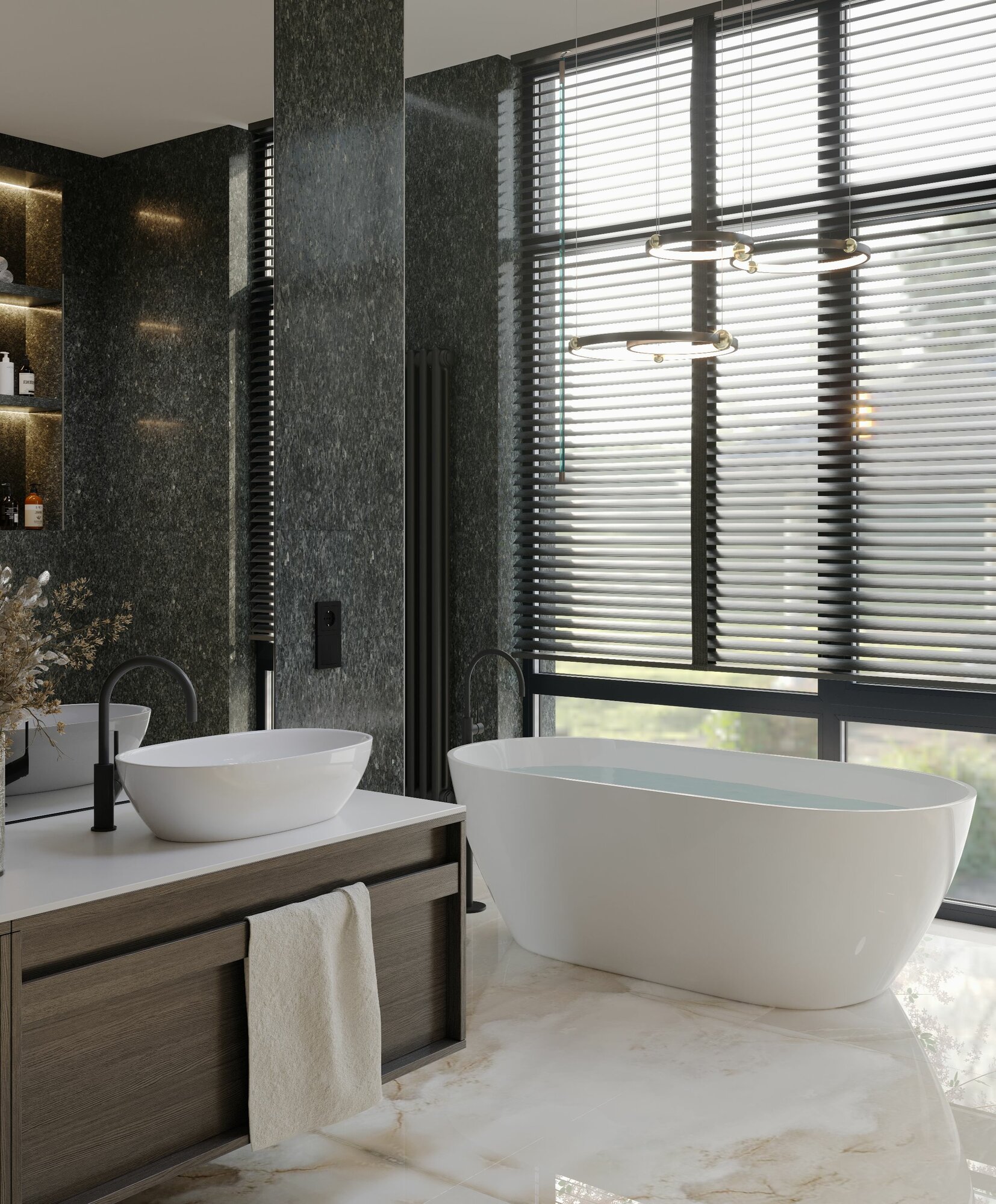 Ванна и Раковина из литьевого мрамора (искусственный камень) EDISS PRIME арина Глянец С переливом 4787481322